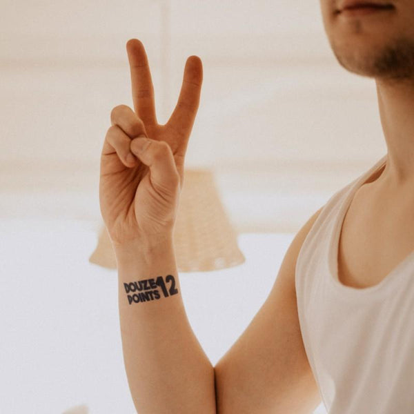 Douze Points! 12 Points Semi-Permanent Tattoo - easy.ink™